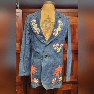 Wrangler | Jackets & Coats | Vintage Womans Wrangler Flower Power Long ...